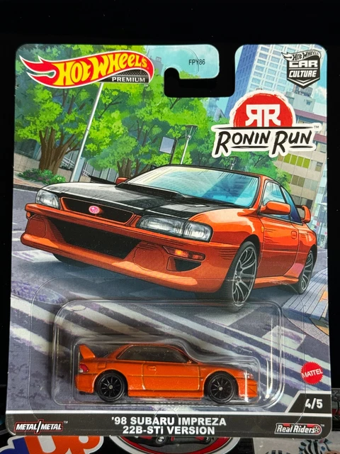 HOT WHEELS PREMIUM Car Culture Ronin Run '98 Subaru Impreza 22B-STi ...