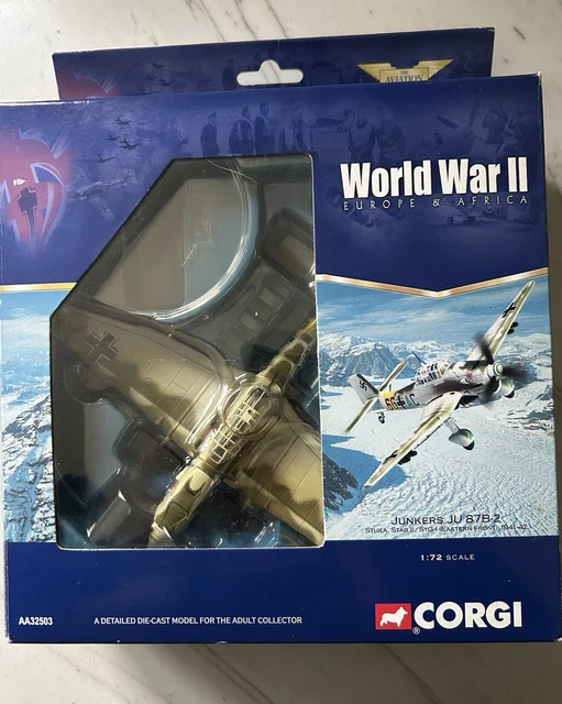 CORGI COLLECTORS 1:72 Scale Model of Junkers JU 87B-2 Aircraft £16.15 ...