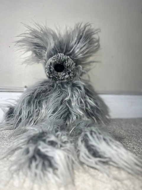 JELLYCAT RETIRED SCRUFF PUP Plush Grey/Silver Fluffy Plush Soft Toy ...