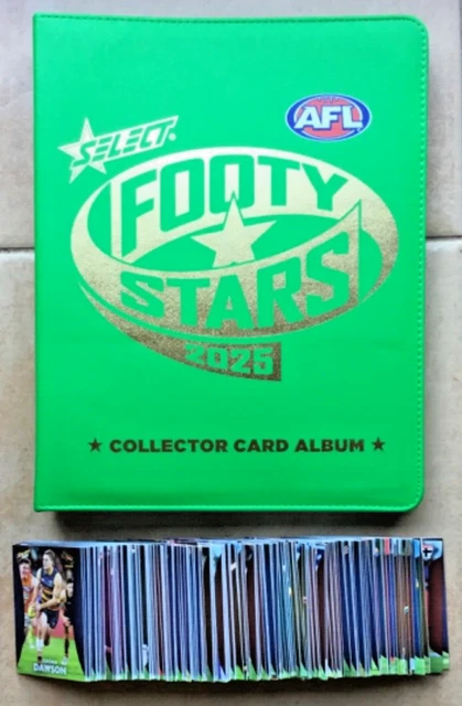 2025 AFL SELECT Footy Stars Folder And Complete Common Base Set 234 ...