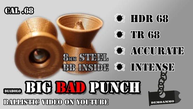 MUNITIONS DEMOAMMO 20 x « DIABOLO BIG BAD PUNCH » Umarex HDR 68 ...