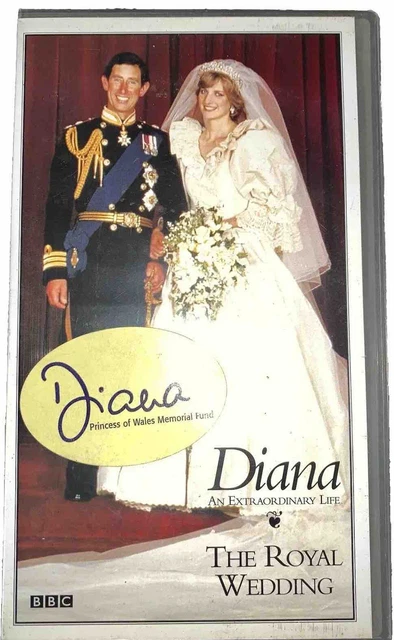 VHS DIANA THE Royal Wedding 1981 Princess Prince King Charles Royals UK ...