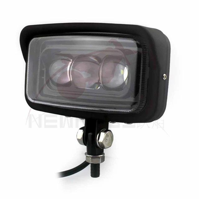 SQUARE RETRO BLACK Headlight Motorcycle for Harley Chopper Yamaha Honda ...