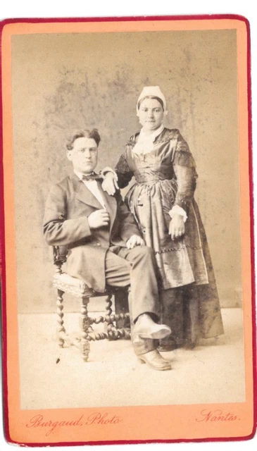 CDV COUPLE DE breton regionalisme | Bretagne circa 1860 | France EUR 19 ...