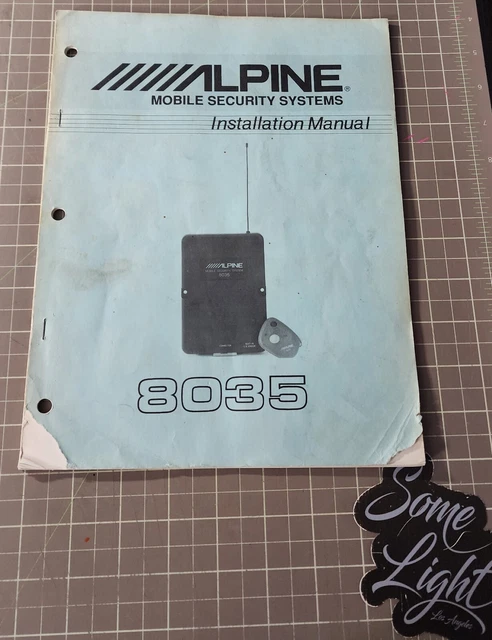 🌌ALPINE 8035 MOBILE Security System🚨Auto Alarm INSTALLATION MANUAL⭐ ...