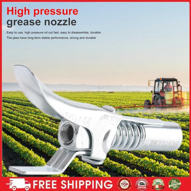GREASE GUN COUPLER Cap, Quick Release, 10000psi High Pressure for ...