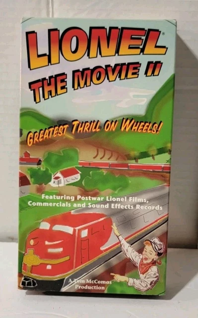LIONEL THE MOVIE II VHS Tape "Greatest Thrill on Wheels" Postwar Films ...