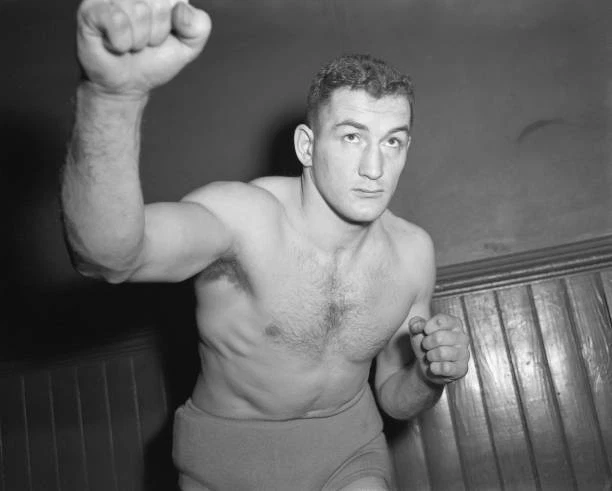 HEAVYWEIGHT BOXER BOB Biehler Of The Usa 1950S Old Boxing Photo EUR 6 ...