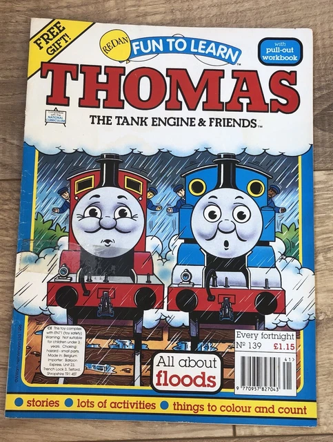 THOMAS THE TANK Engine Fun to Learn Issue 139 From 1996 With Poster £18 ...