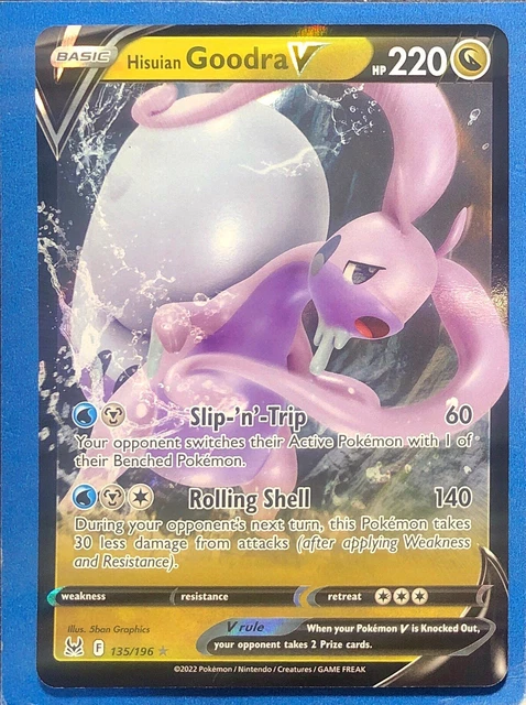 HISUIAN GOODRA V ~ Pokemon TCG Lost Origin ~ Ultra Rare 135/196 EUR 1 ...