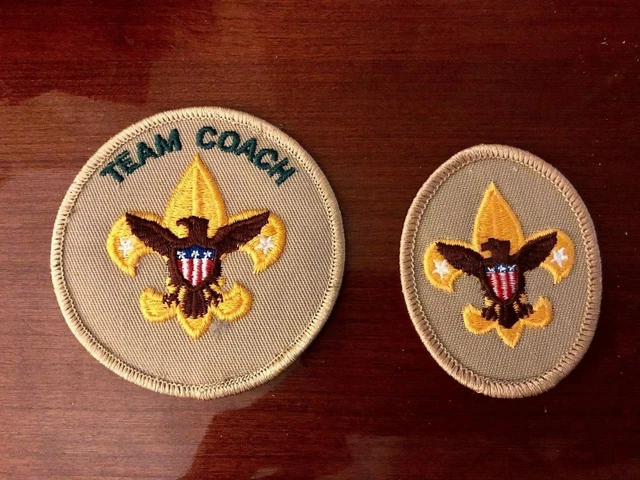 BSA SCOUTING NEW Team Coach Unit Leader Symbol Award Patch Set of 2 $21 ...