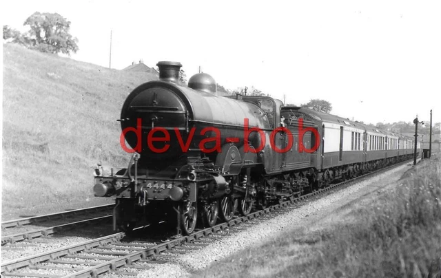 RAILWAY PHOTO LNER C1 4444 Potters Bar GNR Ivatt Atlantic Loco Great ...