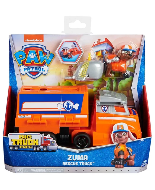 PAW PATROL, BIG Truck Pup's Zuma Transforming Toy Trucks with ...