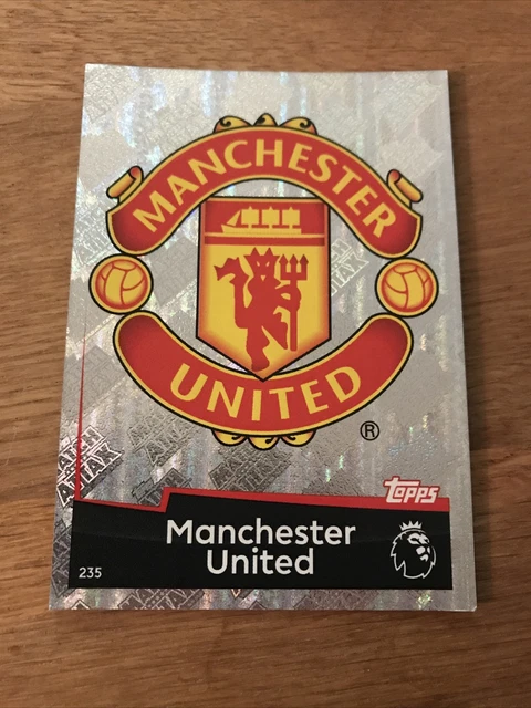 MANCHESTER UNITED CLUB Badge Emblem Shiny Match Attax 2018/19 Football ...