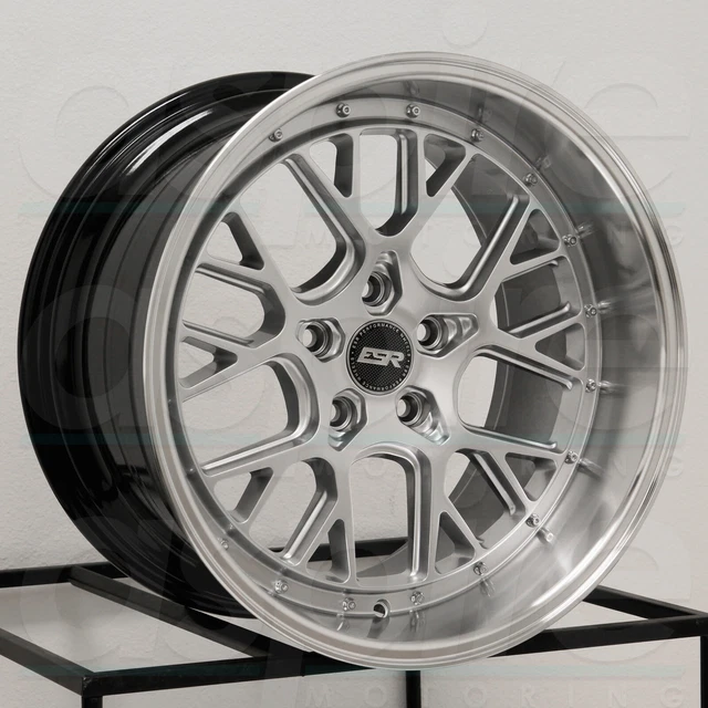 18X9.5/18X10.5 ESR CS11 Custom 5x112 22/22 Hyper Silver Wheels Rims Set ...