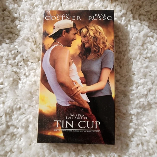 TIN CUP VHS Tape Kevin Costner Rene Russo Golf Pro Love Amateur Sealed £9.88 - PicClick UK