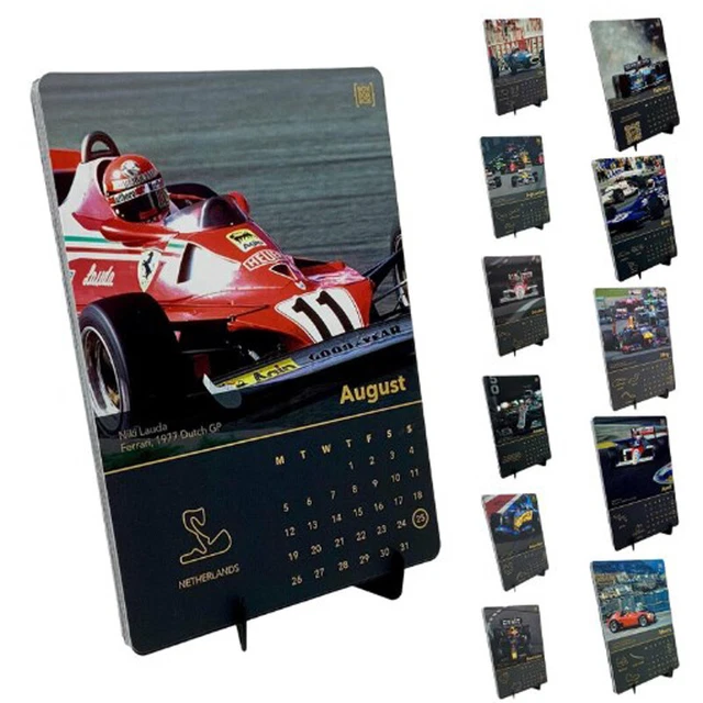 FORMULA ONE CALENDAR For F1 Fans 2024 Desk Calendar Monthly Table ...