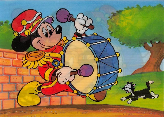 WALT DISNEY CHARACTERS MICKEY MOUSE, PLUTO, CAT, SCENE CHANGE NOVELTY ...