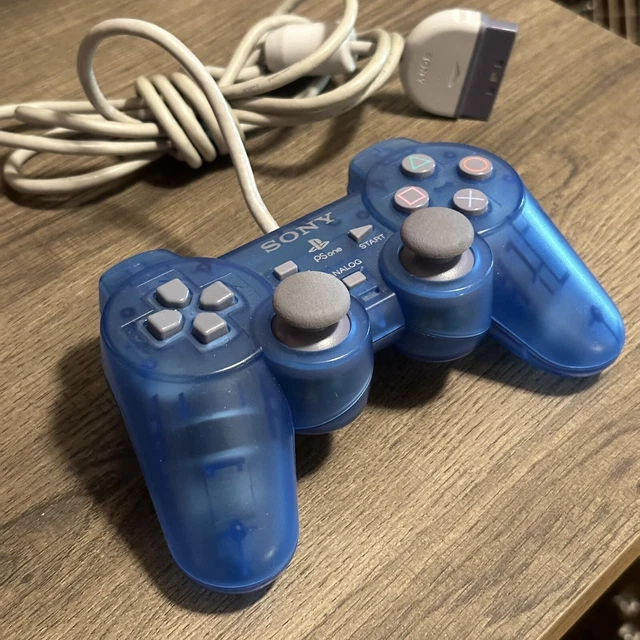 OFFICIAL SONY PSONE PlayStation 1 Slim PS1 Blue Controller Translucent ...