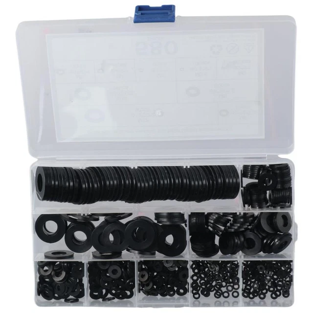580PCS M2 M2.5 M3 M4 M5 M6 M8 M10 M12 Nylon Washers Sealing Washer Automobiles EUR 11,64 ...
