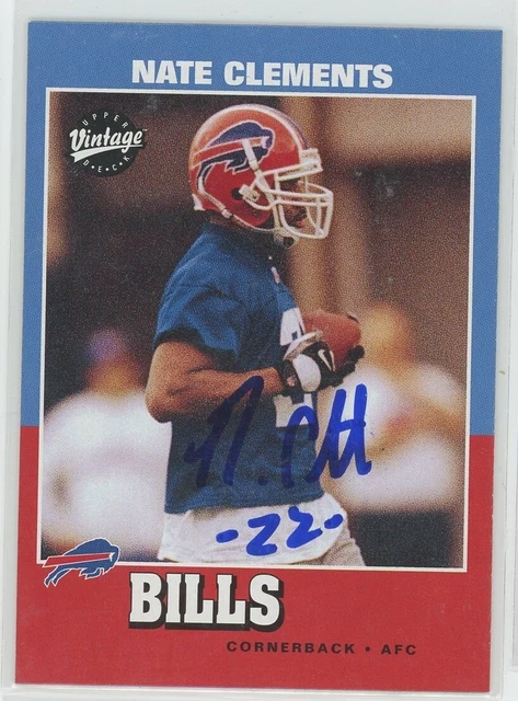 CARTE AUTOGRAPHE AUTOMATIQUE signée Nate Clements 2001 Upper Deck ...