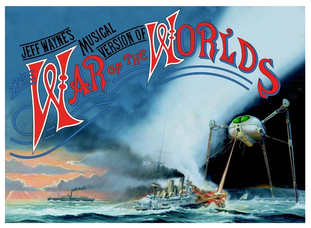 JEFF WAYNE'S THE WAR OF THE WORLDS The Musical Quad poster print 30x40 ...