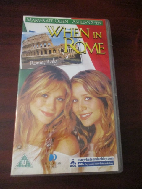 MARY KATE AND Ashley Olsen When in Rome VHS Video Tape (NEW) £4.99 ...