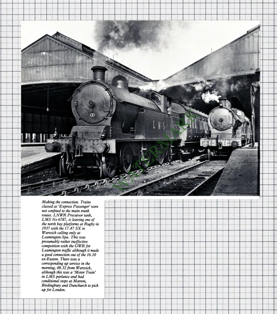 9449) RUGBY RAILWAY Station Engine LMS No 6787 - Cutting £6.95 ...