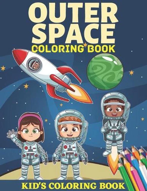 ANIMALS IN SPACE Coloring Book: Outer Space Coloring with Planets ...