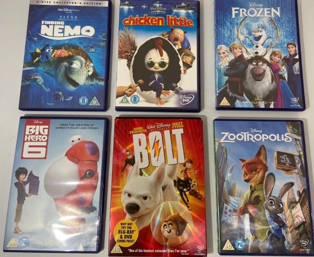 KIDS DVD, BUNDLE, 6x, Disney, DVDs, Finding Nemo, Bolt, Chicken Little ...