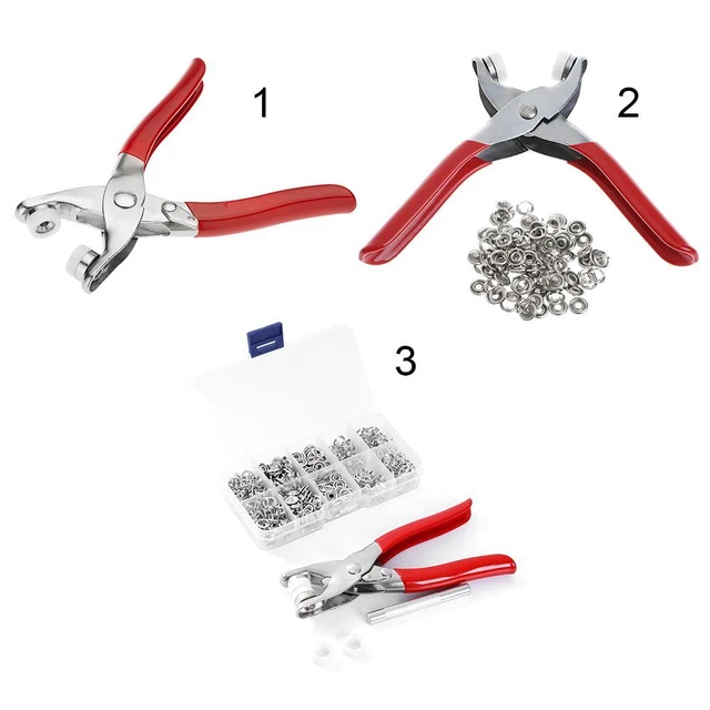 PINZA PRESSIONE UTENSILE chiusure a scatto pinze metalliche pulsanti da ...