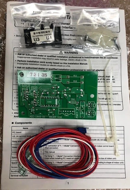 INTERFACE DE CONNEXION air avec onduleur numérique transporteur Toshiba TCB-PCNT30TLE2 EUR 85,94 ...