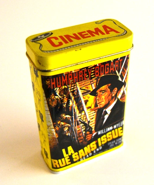 BOITE MÉTALLIQUE POUR cigarettes décoration "Cinéma" France. Année 1995 ...