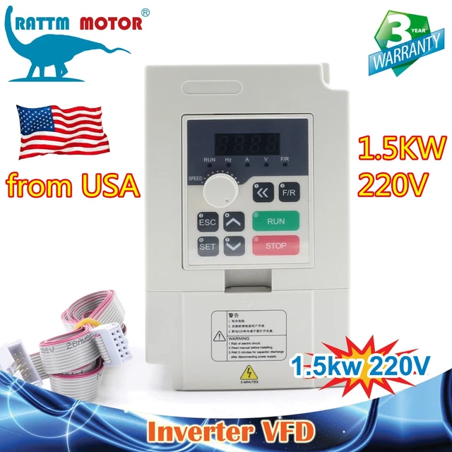 1.5KW VFD INVERTER 220V 1 to 3 Phase Variable Frequency Drive Speed Controller $102.89 - PicClick AU