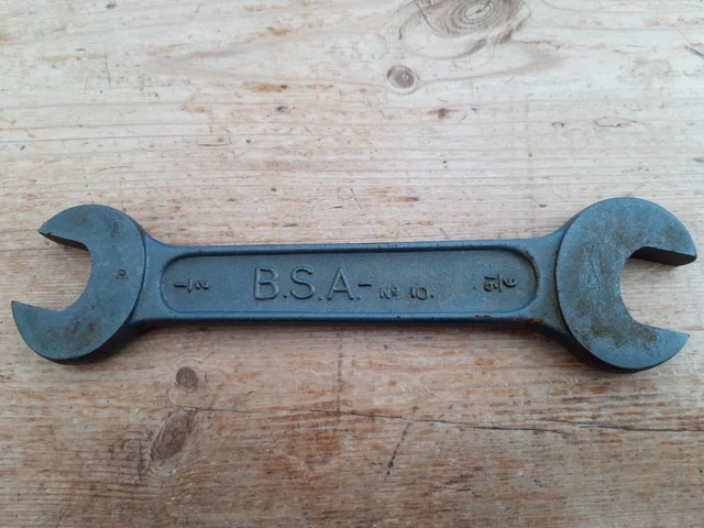 BSA NO 10 Open Ended Spanner Whitworth 1/2" x 9/16" £7.00 - PicClick UK