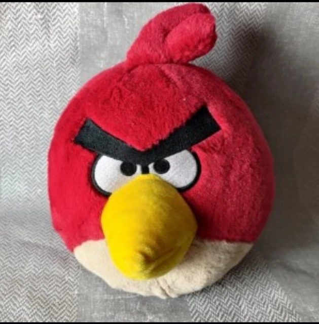 ANGRY BIRDS PLUSH Red Bird Terence Stuffed Animal 12" Commonwealth 2010 ...