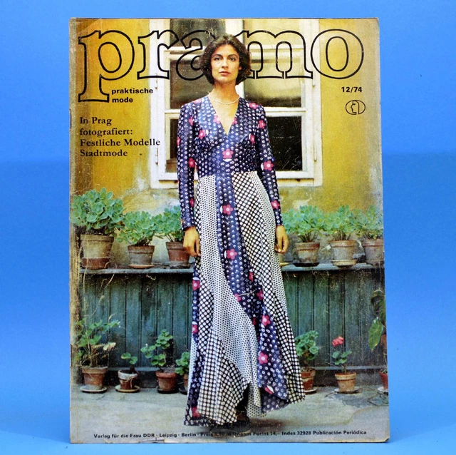 PRAMO PRAKTISCHE MODE 12 1974 ohne Schnittbogen Prag Stadtmode ...