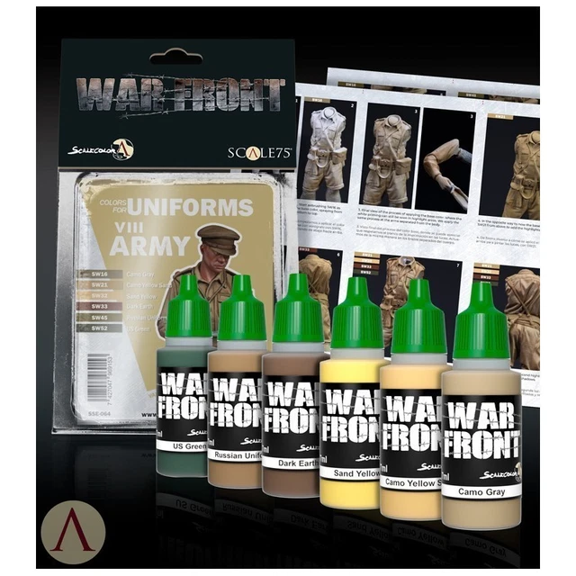 SCALE 75 US Army 8th Army Paint Set Model Kits Miniatures Used EUR 109 ...