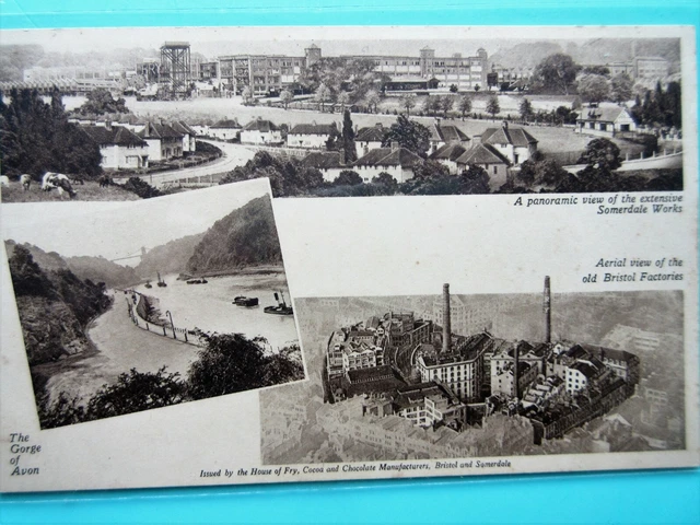 FRYS FACTORY SOMERDALE KEYNSHAM BRISTOL VINTAGE POSTCARD Circa 1938 £4. ...