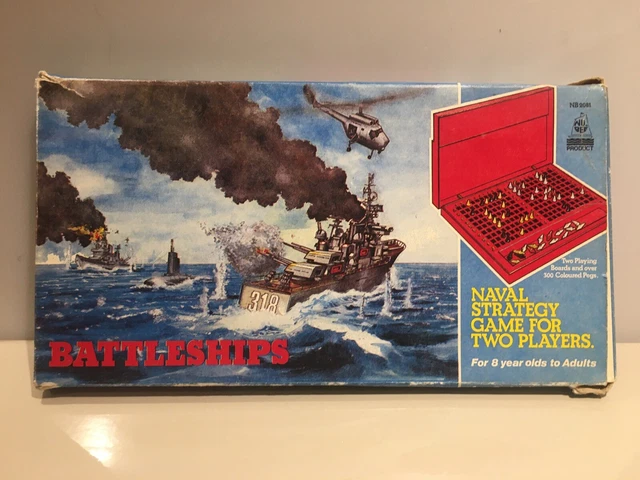 NU- BEE NUBEE NB 2081 Battleships Complete Board Game 1960’s £12.99 ...