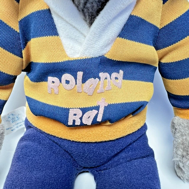 VINTAGE ROLAND RAT Soft Plush Toy Hasbro Superstar Breakfast TV ...