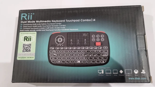 RII NEW DUAL Mode Wireless Multimedia Keyboard with Touchpad Mouse I4 ...