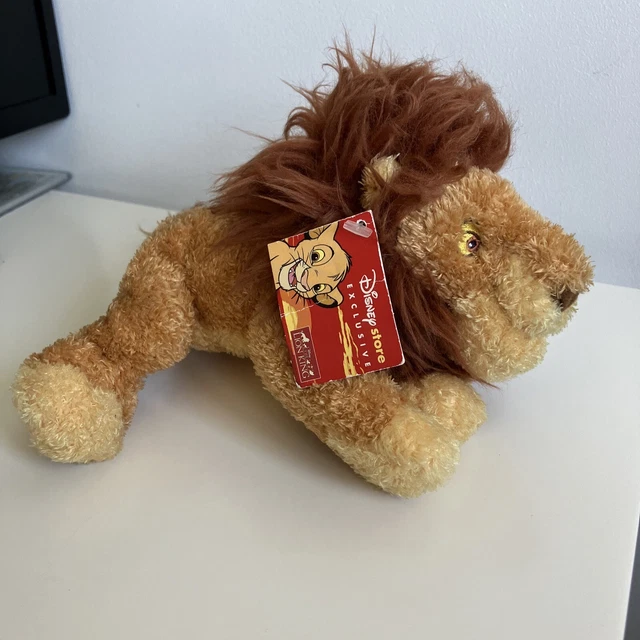 DISNEY STORE MUFASA THE LION KING SOFT TOY PLUSH Small BEANIE With Tags ...