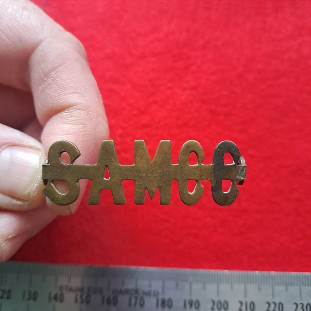 WW1 SOUTH AFRICAN Motor Cycle Corps Regiment Shoulder Title Badge SAMCC ...