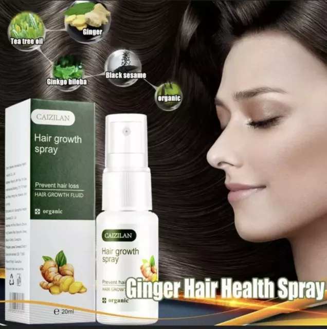 Hair Growth Dense Regrowth Ginger Serum Oil Anti Loss Treatment Spray