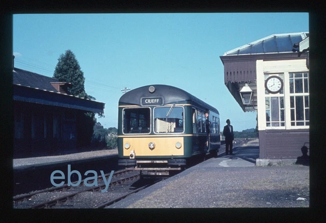 35MM SLIDE - Railbus M79967 at Comrie station, Scotland - 7.62. £1.99 ...