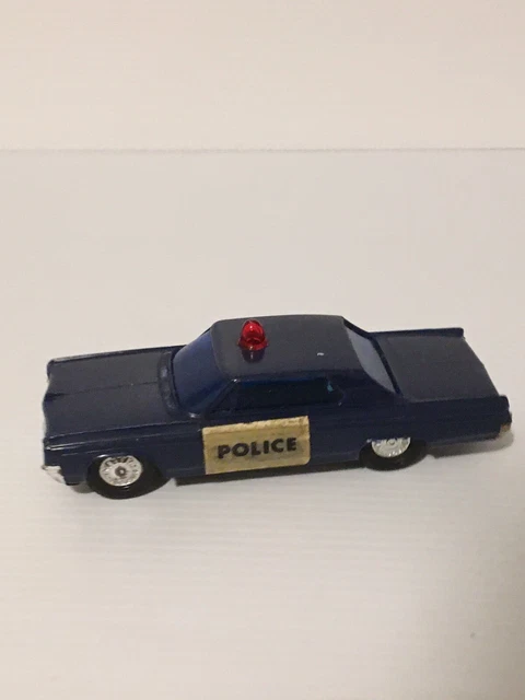 VINTAGE BLUE BOX Plastic Friction Police Car Made In Singapore £25.07 ...