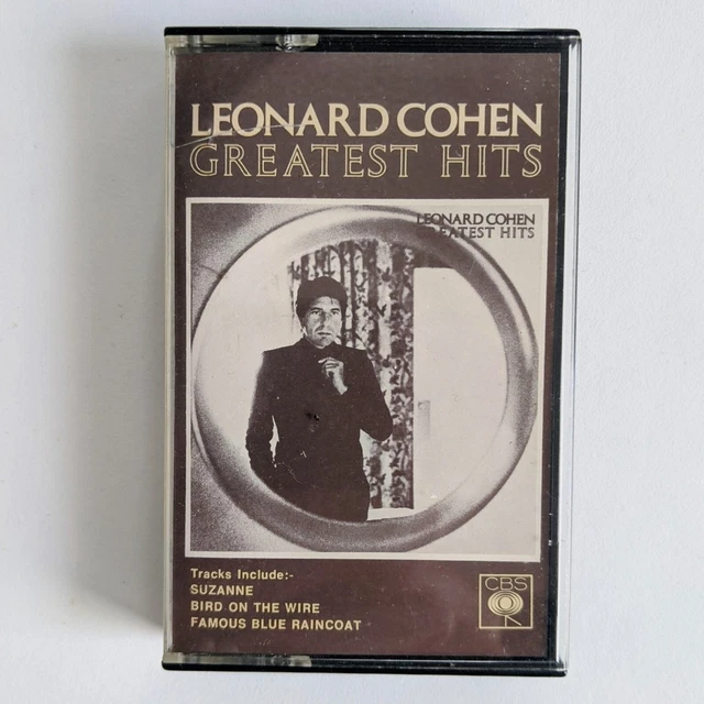 LEONARD COHEN GREATEST Hits Cassette Tape 40-32644 CBS Records ...