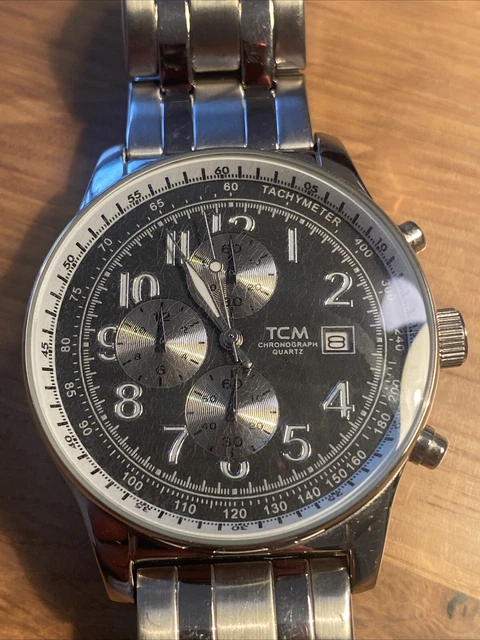 TCM HERREN ARMBANDUHR / Chronograph, Modell: 233559 EUR 39,90 - PicClick DE
