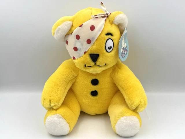 PUDSEY BEAR VINTAGE Children In Need BBC 1986 Retro Yellow Plush Soft ...